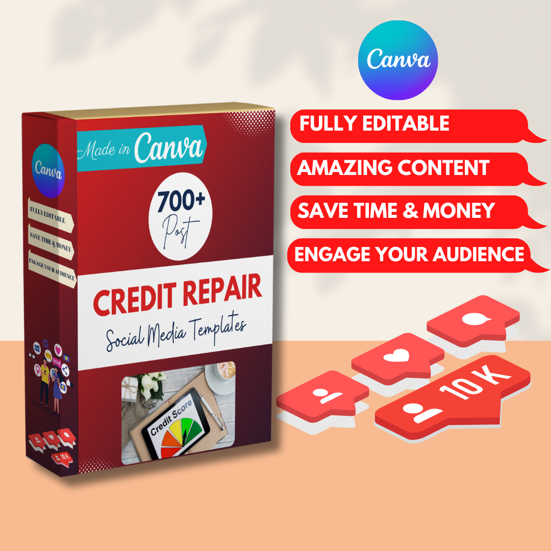 Credit Repair Canva Templates – Viralcontent.design