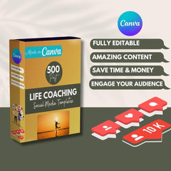 500 Life Coaching Posts - Social Media Templates – Viralcontent.design