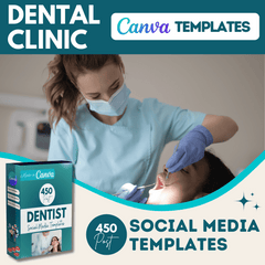 450 Dental Clinic Posts - Social Media Templates – Viralcontent.design