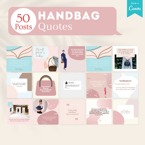 200 Handbag Posts - Social Media Templates – Viralcontent.design