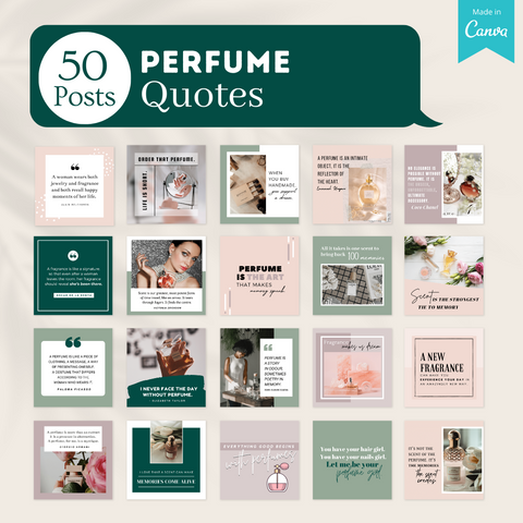 200 Perfume Posts - Social Media Canva Templates – Viralcontent.design