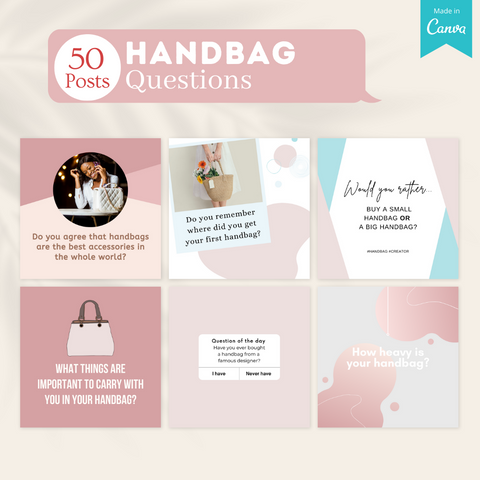 200 Handbag Posts - Social Media Templates – Viralcontent.design