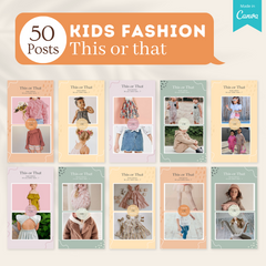 400 Kids Fashion Posts - Social Media Templates – Viralcontent.design