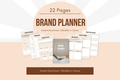 Brand Planner - 22 Pages – Viralcontent.design