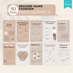 250 Second Hand Fashion Posts - Social Media Templates – Viralcontent ...