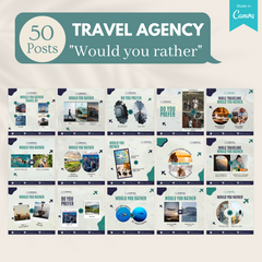 500 Travel Agency Posts - Social Media Templates – Viralcontent.design