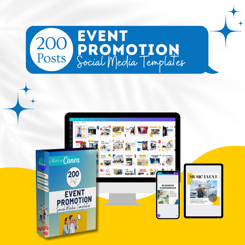 200 Event Promotion Posts - Social Media Templates – Viralcontent.design