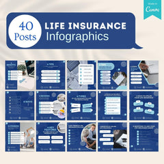 220 Life Insurance Posts - Social Media Templates – Viralcontent.design