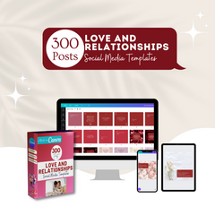 300 Love and Relationships Posts - Social Media Canva Templates ...