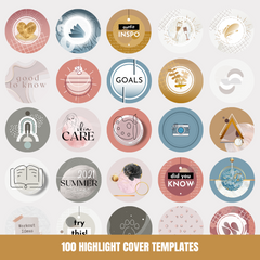 Highlight Cover Templates - 100 Templates – Viralcontent.design