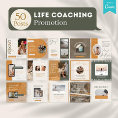 500 Life Coaching Posts - Social Media Templates – Viralcontent.design