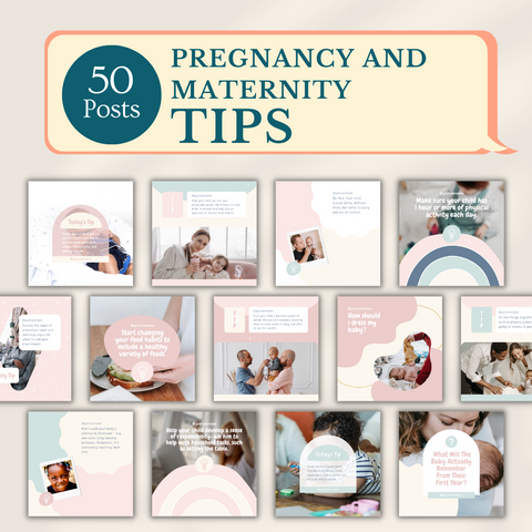 250 Pregnancy and Maternity Posts - Canva Editable Templates ...