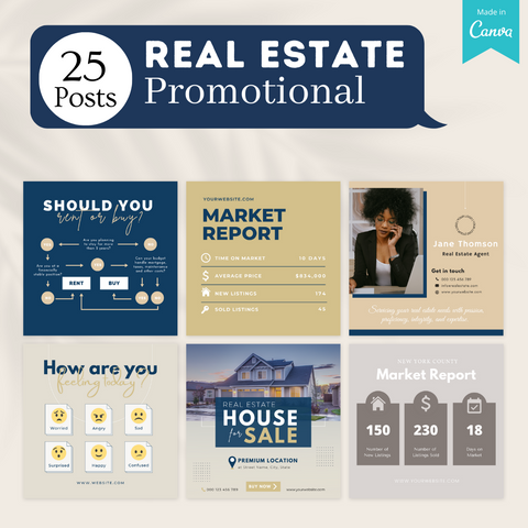 Real Estate LinkedIn Posts - Social Media Template – Viralcontent.design