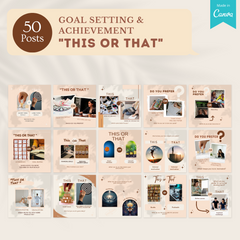 200 Goal Setting & Achievement Posts - Social Media Templates ...