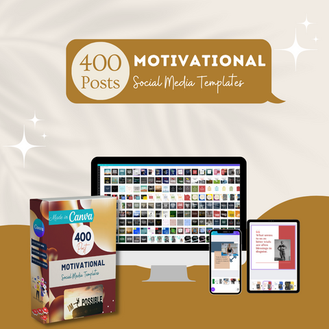 400 Motivational Posts - Social Media Templates – Viralcontent.design